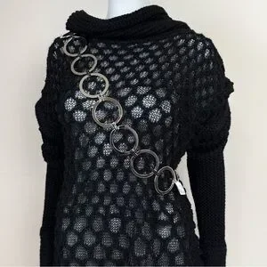 St. John | Accessories | Nwt St John Silver Toned Circle Chain Link ...